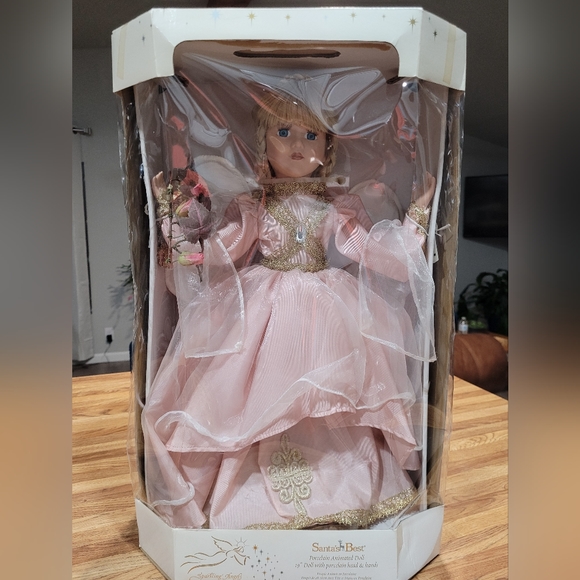 Santa'S Best | Holiday | Santas Best Sparkling Angels Porclein Animated ...